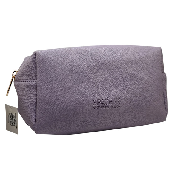 Space NK | Bags | Space Nk Travel Faux Pebbled Leather Makeup Bag Lilac ...